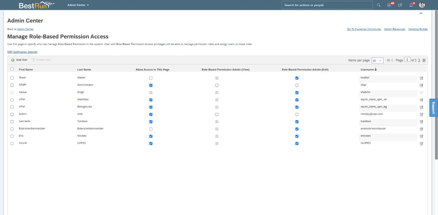 The SAP SuccessFactors Role-Based Permissions Framework