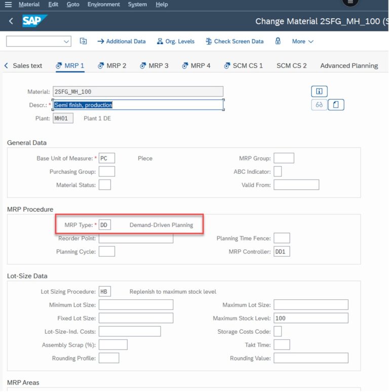 Demand Driven Planning (DDP) – Step 4 | Mastering SAP